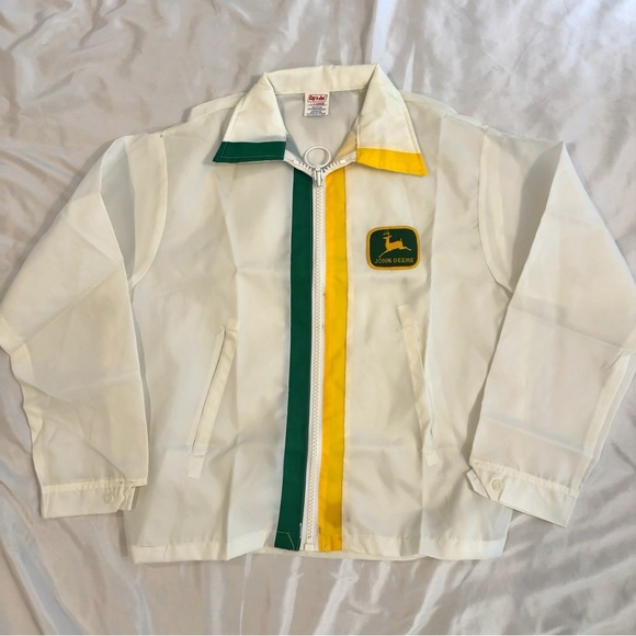 Jackets & Coats | Vintage Cap N Jac John Deere Workwear Jacket Garage ...